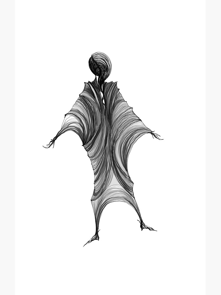 "The dark cloaked witch-back side" Poster by nahaljafariart | Redbubble