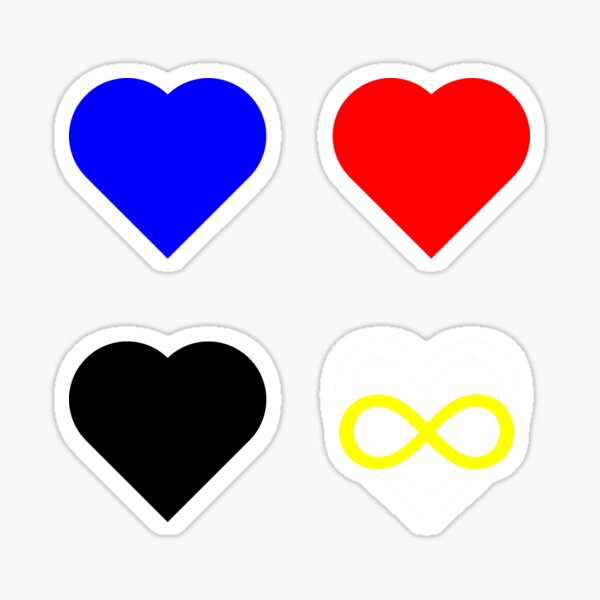 "Polyamorous Hearts Pack" Sticker for Sale by neopronouns | Redbubble