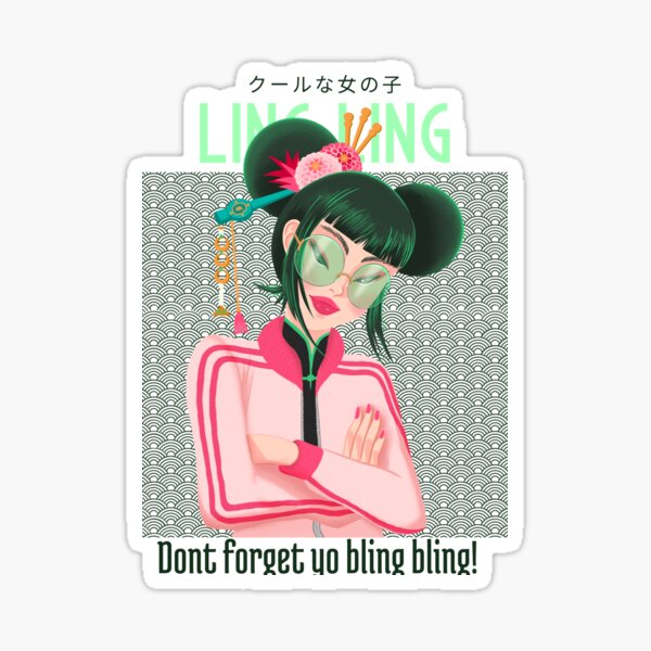 "Ling ling" Sticker by KANEDA9000 | Redbubble