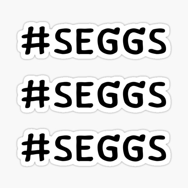 "Seggs design" Sticker for Sale by LukjanovArt | Redbubble