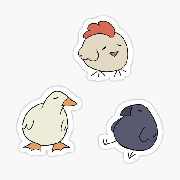 "fat lil bird sticker pack" Sticker by astrosii-art | Redbubble