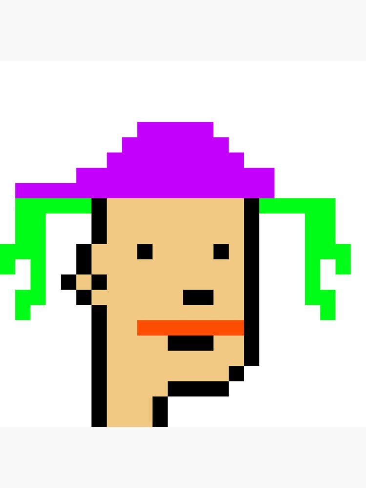 "Cryptopunk thegalaxiaa" Sticker for Sale by thegalaxia | Redbubble