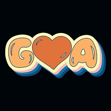 "Love Goa | Beach Vacation | Goa Beach" Sticker for Sale by ...