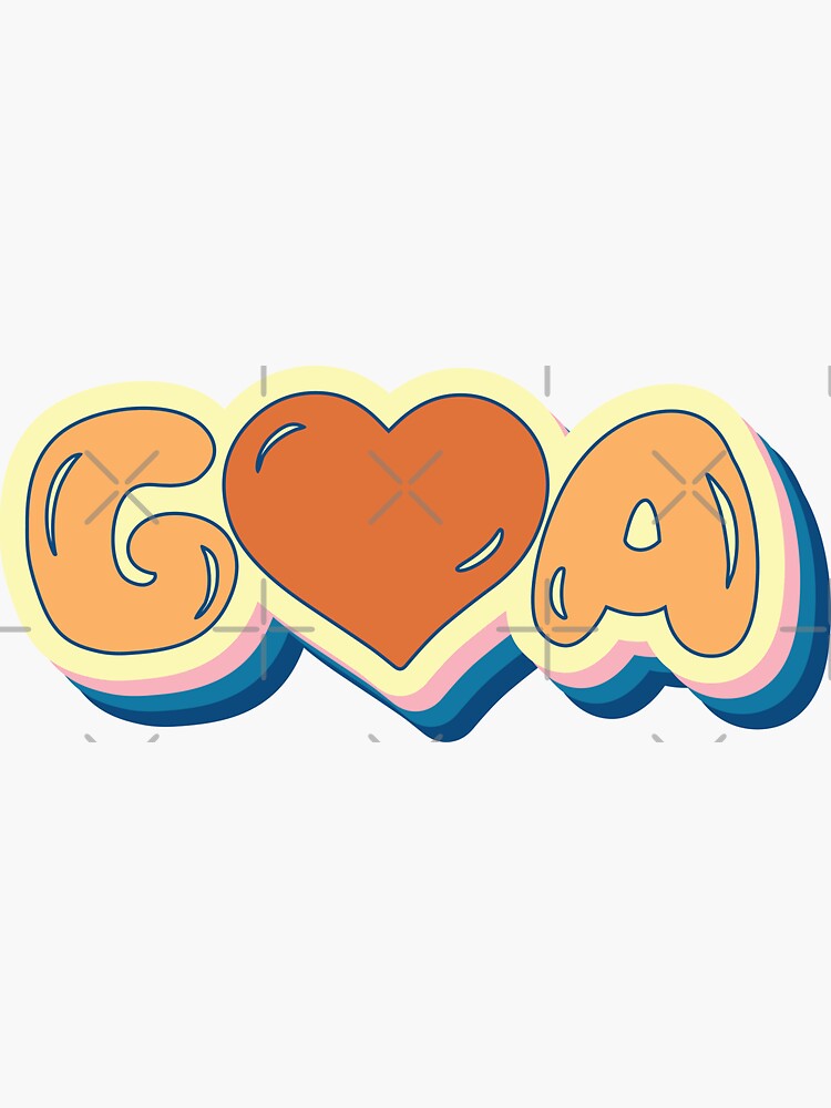 "Love Goa | Beach Vacation | Goa Beach" Sticker for Sale by ...