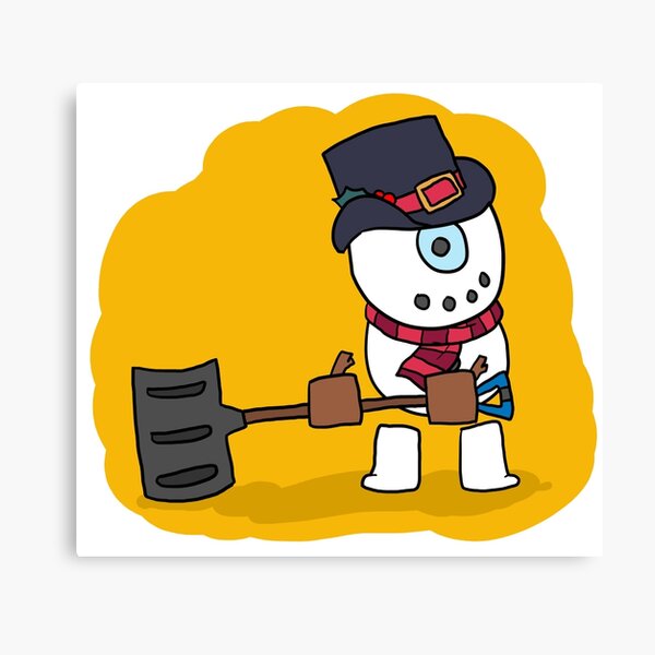 Brawlhalla Snowman Kor Canvas Print For Sale By Clunse Redbubble