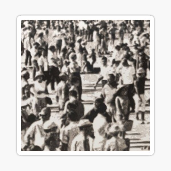 "Crowd Art" Sticker by Technifty | Redbubble