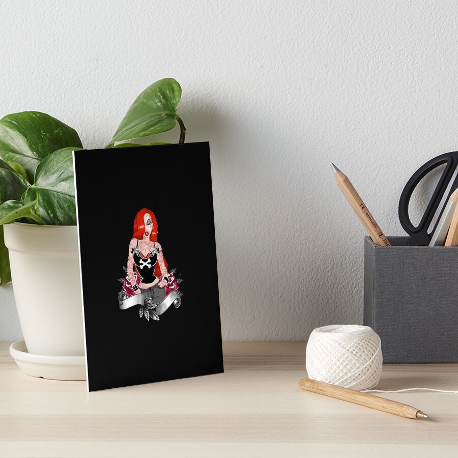 "Jessica rabbit art" Art Board Print by colbybraedin | Redbubble