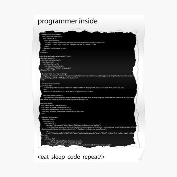 Póster «Camiseta de programador, divertida camiseta de programador, es ...