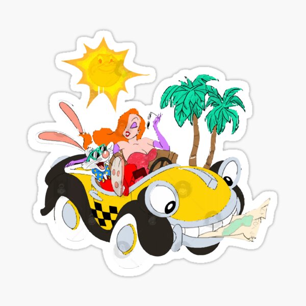 "Jessica rabbit art" Sticker by colbybraedin | Redbubble