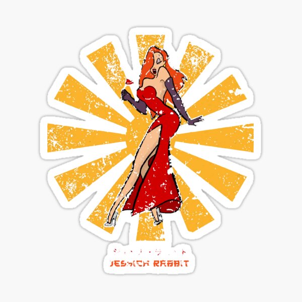 "Jessica rabbit art" Sticker for Sale by colbybraedin | Redbubble