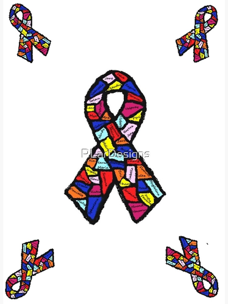 "DID Dissociative Identity Disorder Awareness Ribbons" Art Print by ...