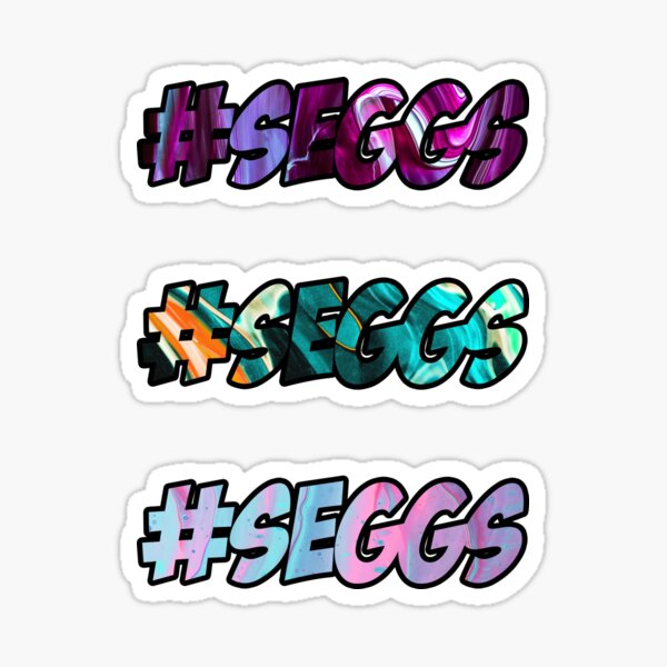 "Beautiful Pattern Seggs Sticker Pack - Paint Drip Bubbles" Sticker for ...