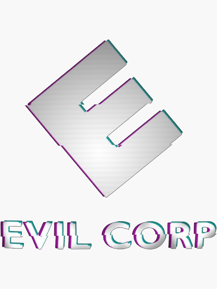 "Evil Corp" Sticker by glowww | Redbubble