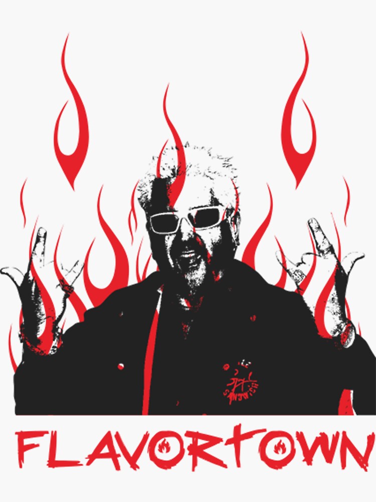 "King of Flavortown Flavor Town" Sticker for Sale by trentrenfrozzl ...