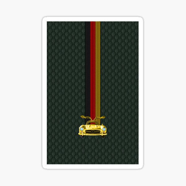 "Golden Super Car (BG)" Sticker for Sale by VkScript | Redbubble
