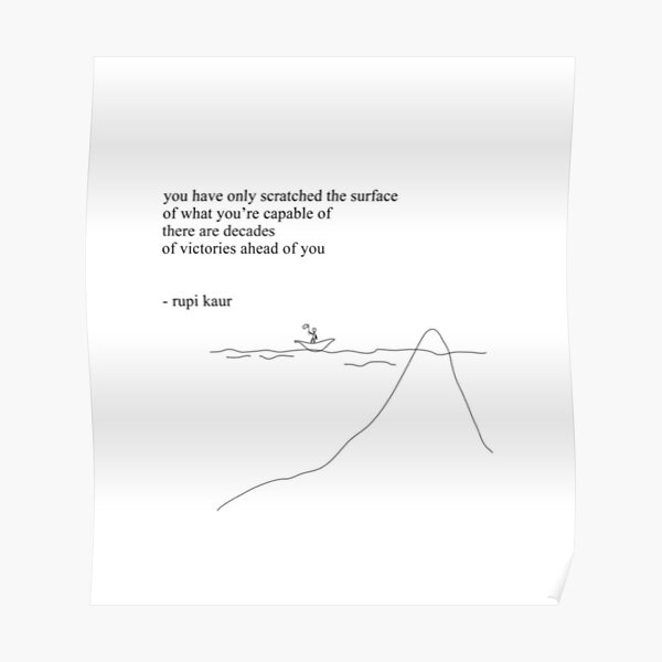 Póster «Poema de rupi kaur» de Piyushmittal52 | Redbubble