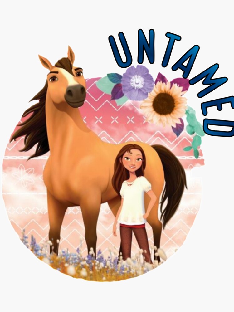 "Untamed spirit riding free " Sticker by Lovelynenebechi | Redbubble
