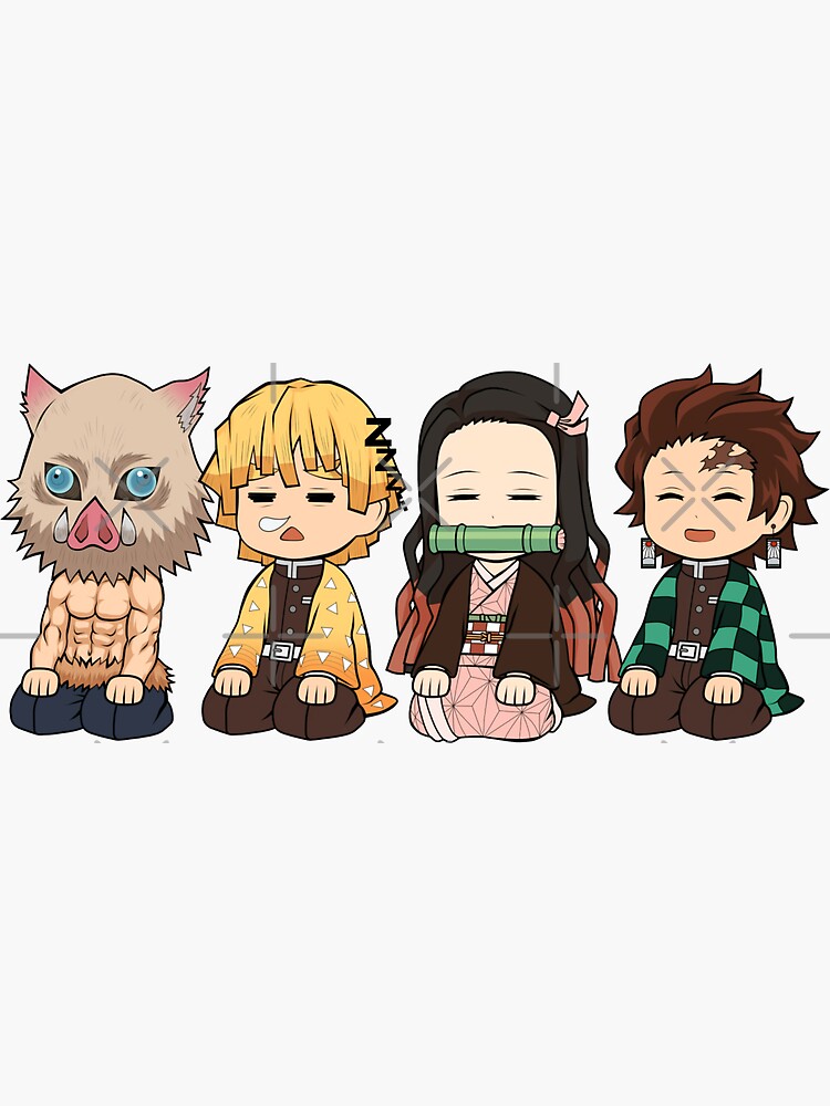 "Demon Slayer Cartoon,Anime , Cartoon" Sticker by CraigKevin | Redbubble