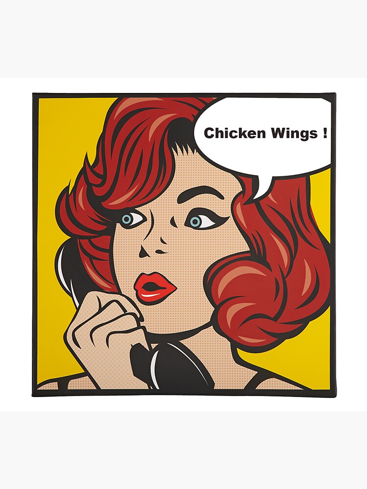 "Pop Art Chicken Wings Sticker" Sticker by DanielSteinmetz | Redbubble
