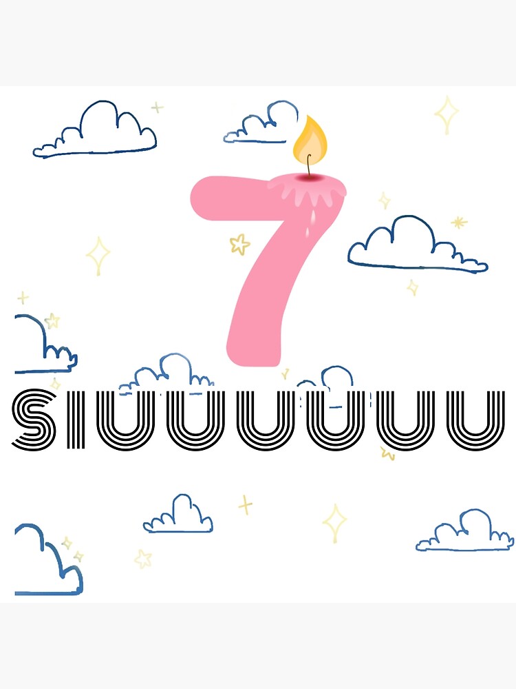 "Siuuu 7 Cristiano ronaldo " Art Print for Sale by sizamix | Redbubble