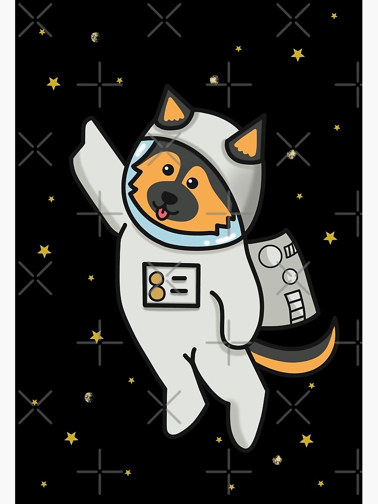 "Space german shepherd" Poster for Sale by galax-C | Redbubble