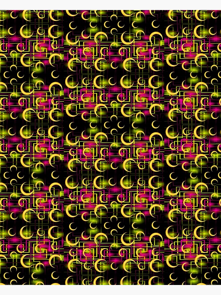 "Dan Flashes pattern cool tim robinson 14 yellow and purple Graphic ...
