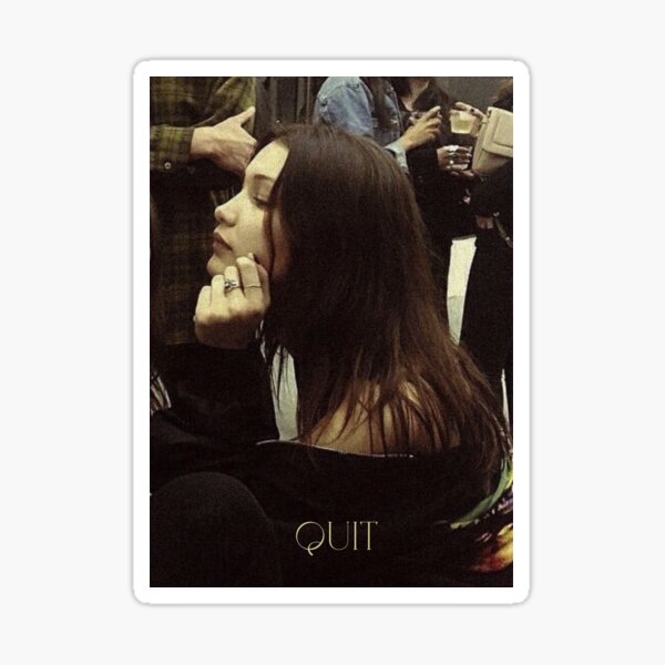 "Quit" Sticker for Sale by Lpbdesign | Redbubble