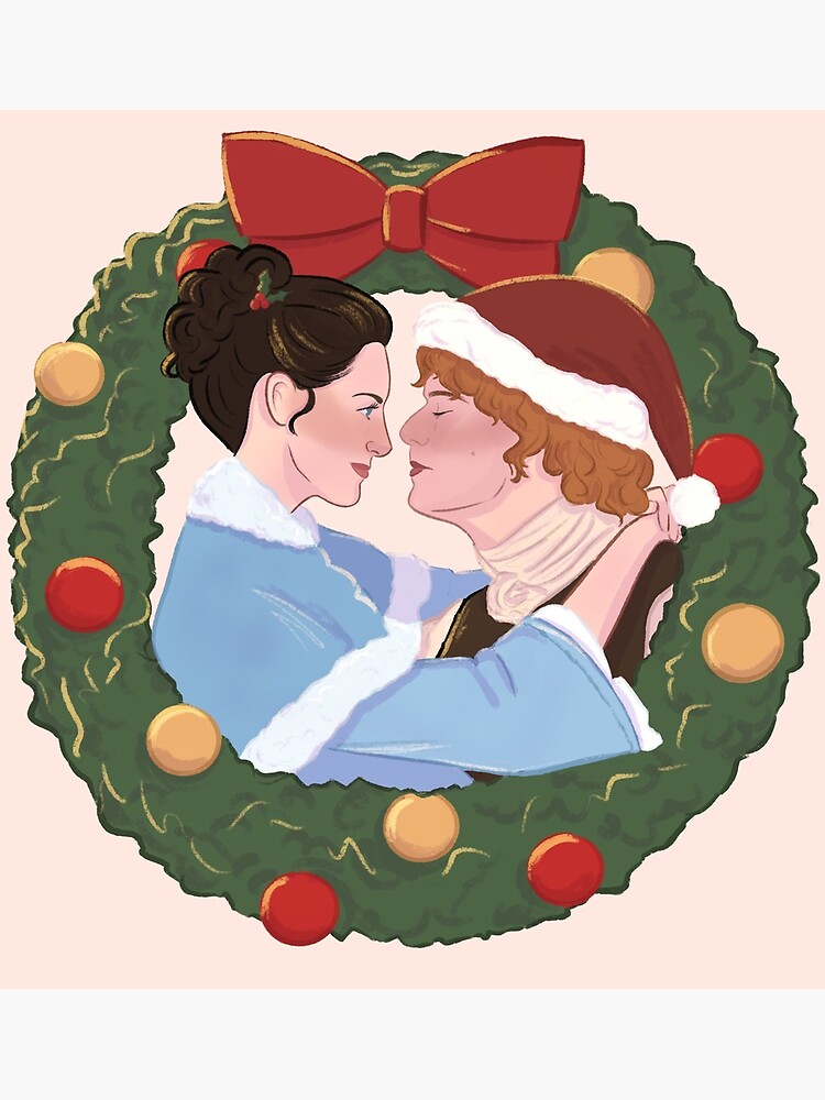 "Outlander Christmas Love Couple" Poster for Sale by Aluria | Redbubble