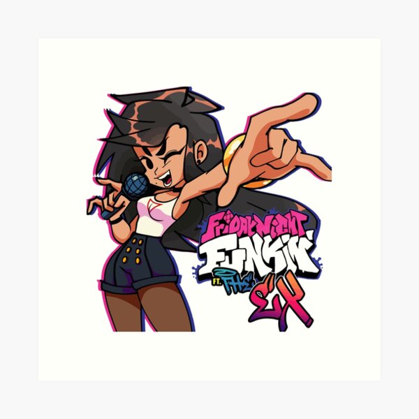 "FNF friday night funkin fnf ex mod ayana -mod ex" Art Print for Sale ...
