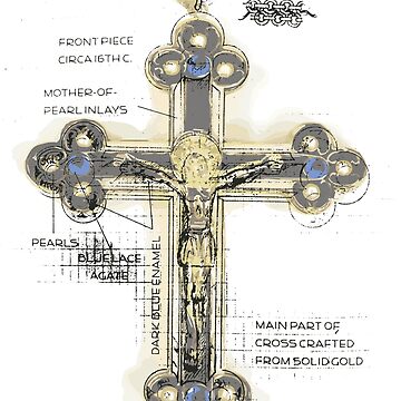 Lámina rígida con la obra «Cruz de Coronado (Extractos del Grial)» de ...