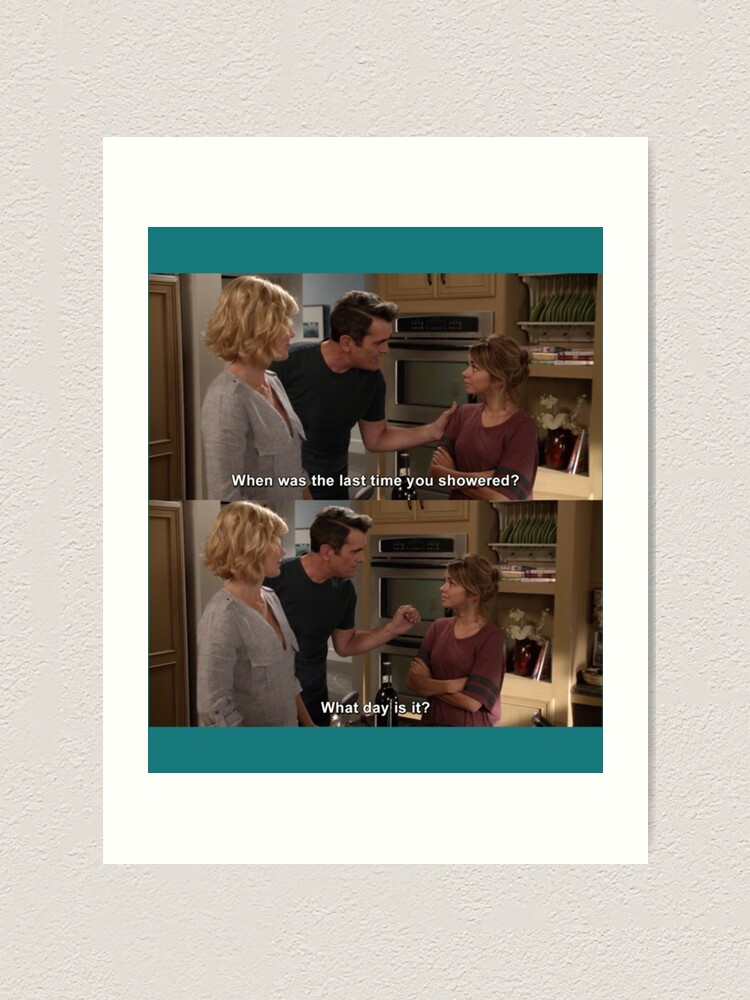 "Haley and Phil Dunphy quote from Modern Family Active " Art Print by ...