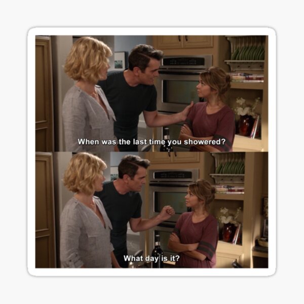 "Haley and Phil Dunphy quote from Modern Family Active " Sticker for ...
