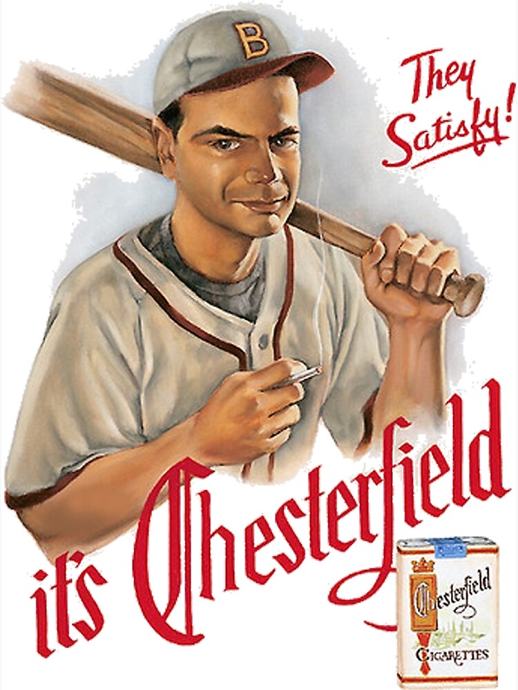 "1940's Retro Vintage Chesterfield Cigarettes" Poster for Sale by ...