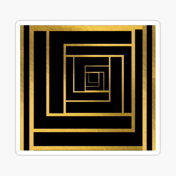 "Gold and black elegant" Sticker for Sale by NoahDea | Redbubble