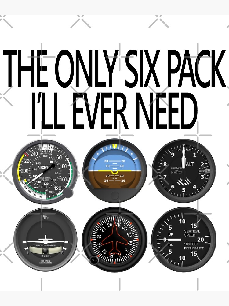 "Basic Six Flight Instruments" Poster by hamzabenkatou | Redbubble