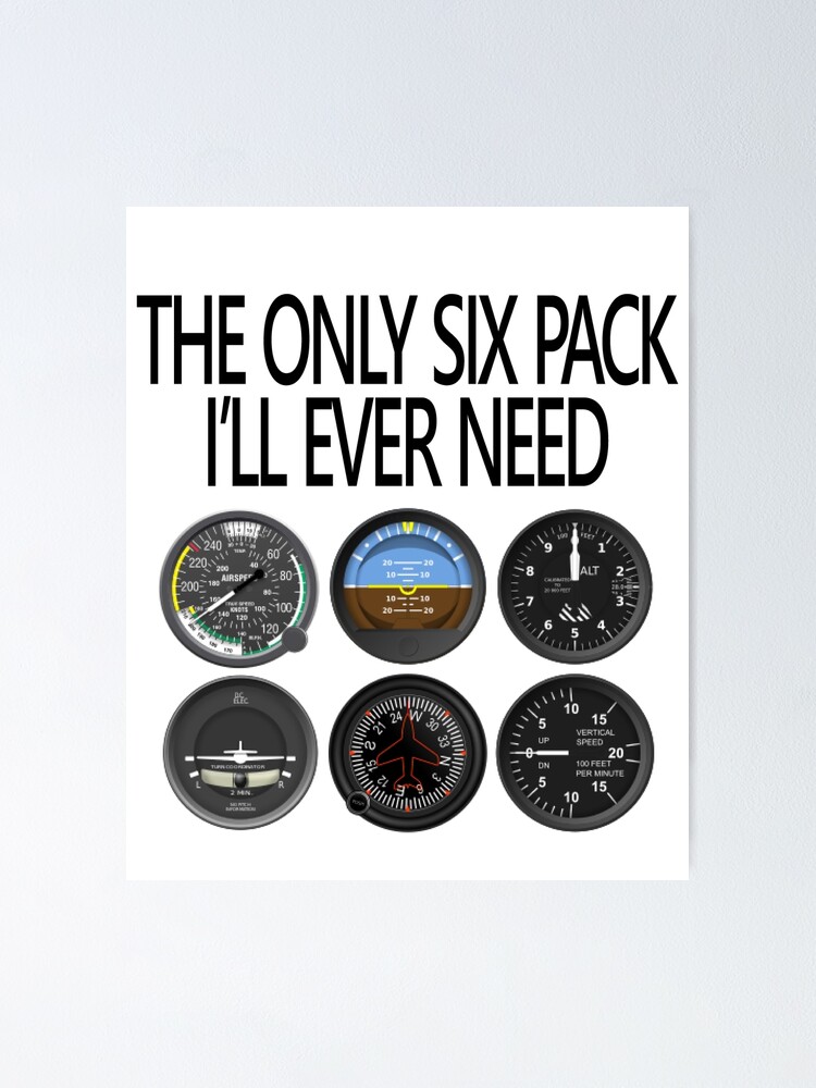 "Basic Six Flight Instruments" Poster by hamzabenkatou | Redbubble