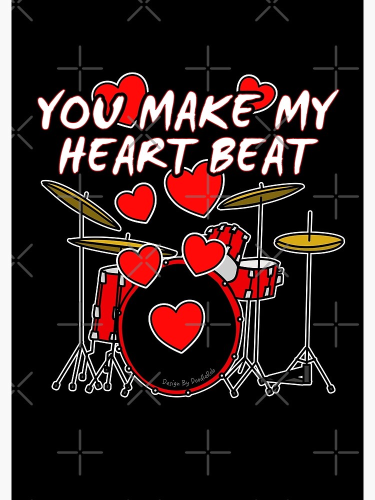 "Valentines Day Drums Drummer Anniversary Wedding Musician" Greeting ...