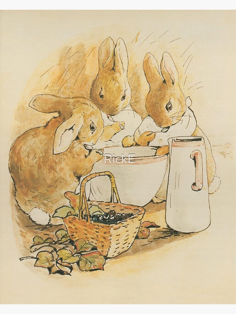 "Flopsy, Mopsy and Cottontail - from Peter Rabbit" Sticker by RickE ...