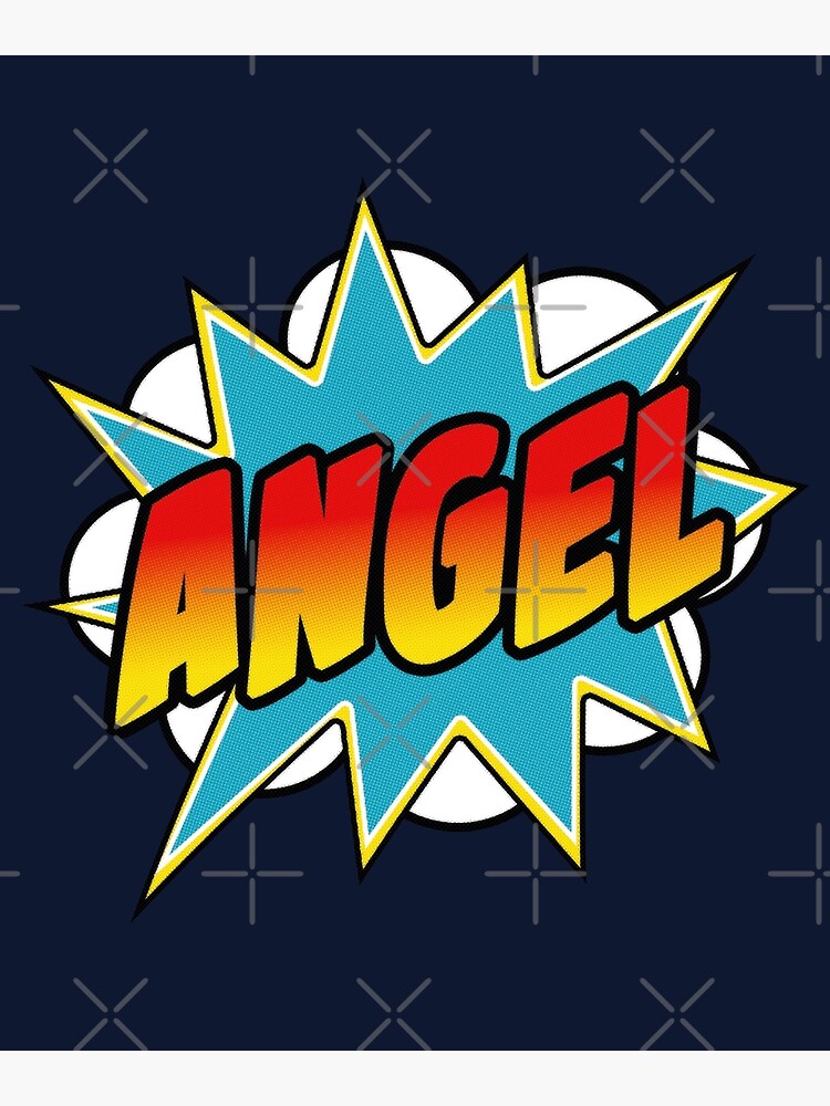 Póster «Niños Angel Comic Book Nombre de superhéroe» de Rixta82 | Redbubble
