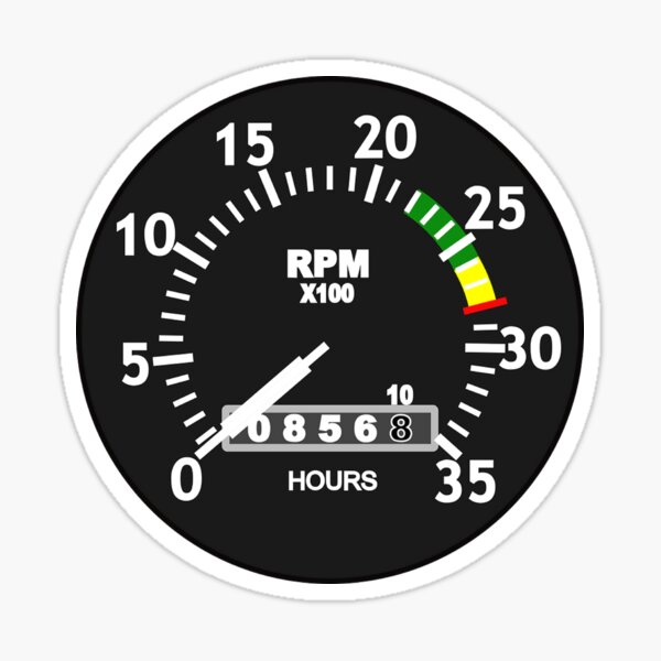 "Basic Six Flight Instruments" Sticker for Sale by hamzabenkatou ...