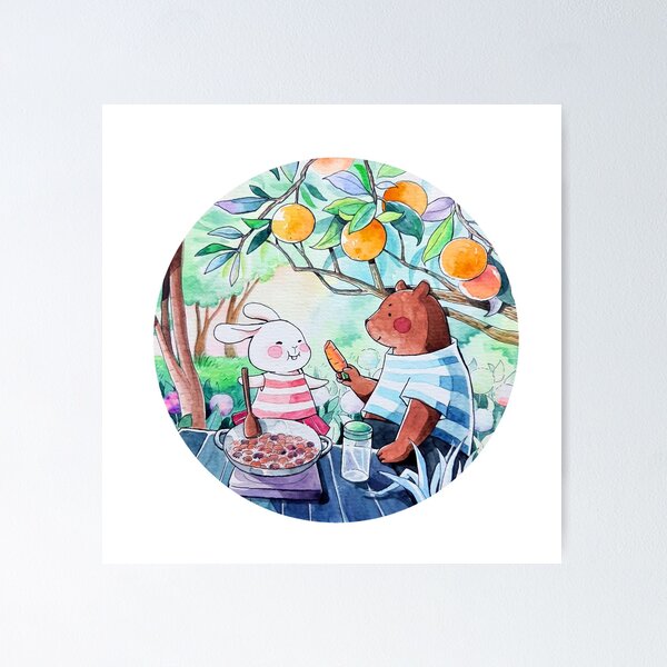 "Chichi and Sasa spending time together under orange tree " Poster for ...