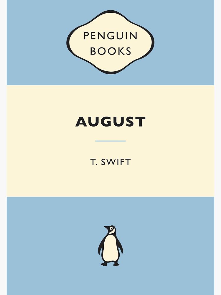 "august blue book cover" Sticker for Sale by dontwannadance | Redbubble