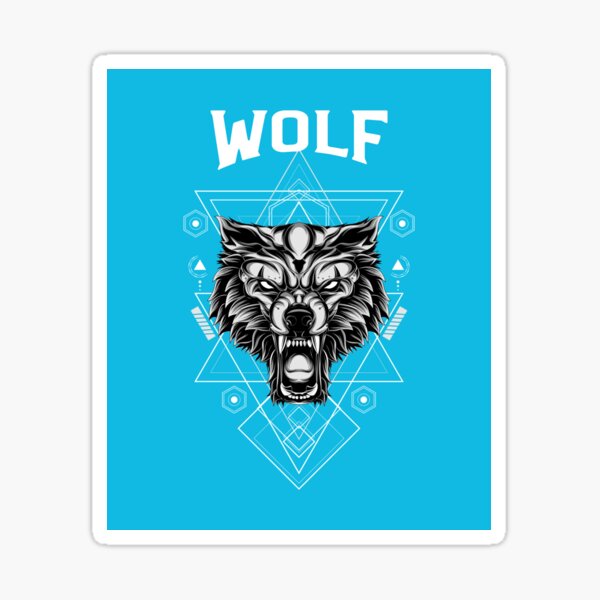 "wolf" Sticker by kuikai123 | Redbubble