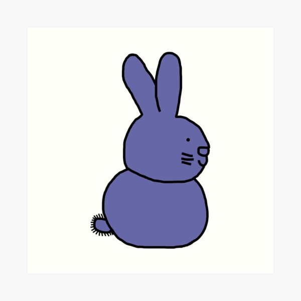 "Pantone Color of the Year 2022 Very Peri Periwinkle Blue Bunny Rabbit ...