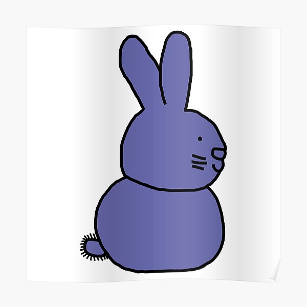 "Pantone Color of the Year 2022 Very Peri Periwinkle Blue Bunny Rabbit ...