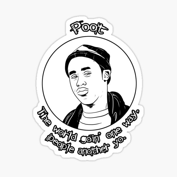 "Poot - The Wire" Sticker for Sale by blacksnowcomics | Redbubble