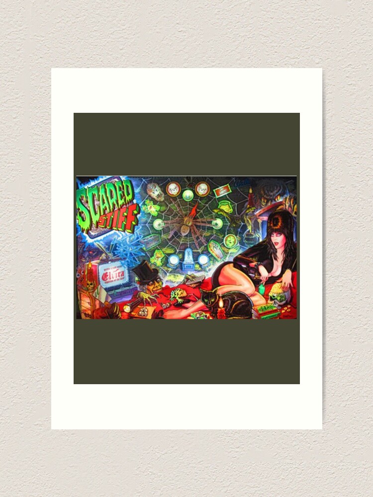 "Elvira Scared Stiff BackGlass Art" Art Print for Sale by MohHowell ...