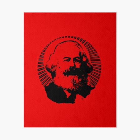 "Karl Marx Red Label" Art Board Print by carefuldisorder | Redbubble