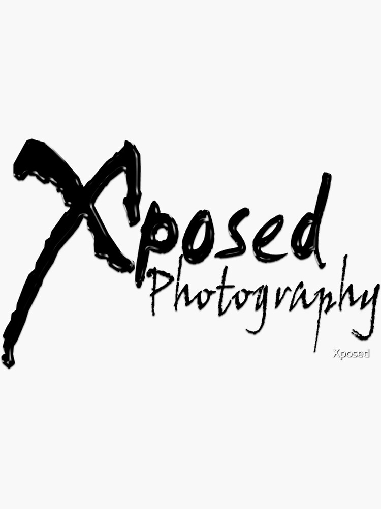 "Xposed Photography Logo" Sticker for Sale by Xposed | Redbubble
