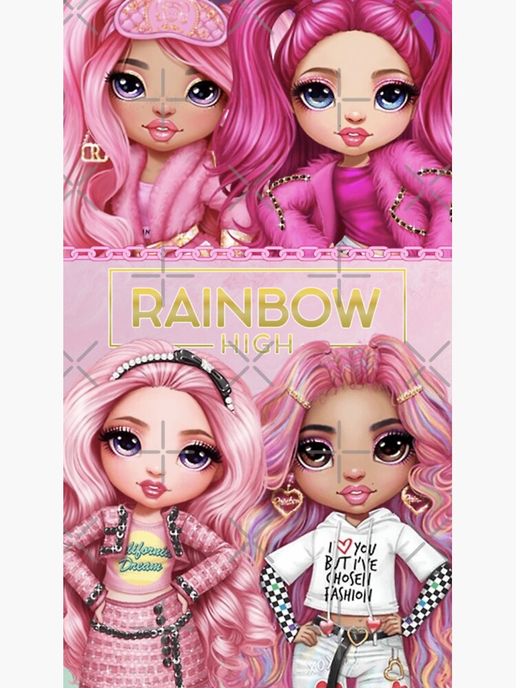 "Rainbow High Pretty in Pink" Sticker by BreannaRobin | Redbubble